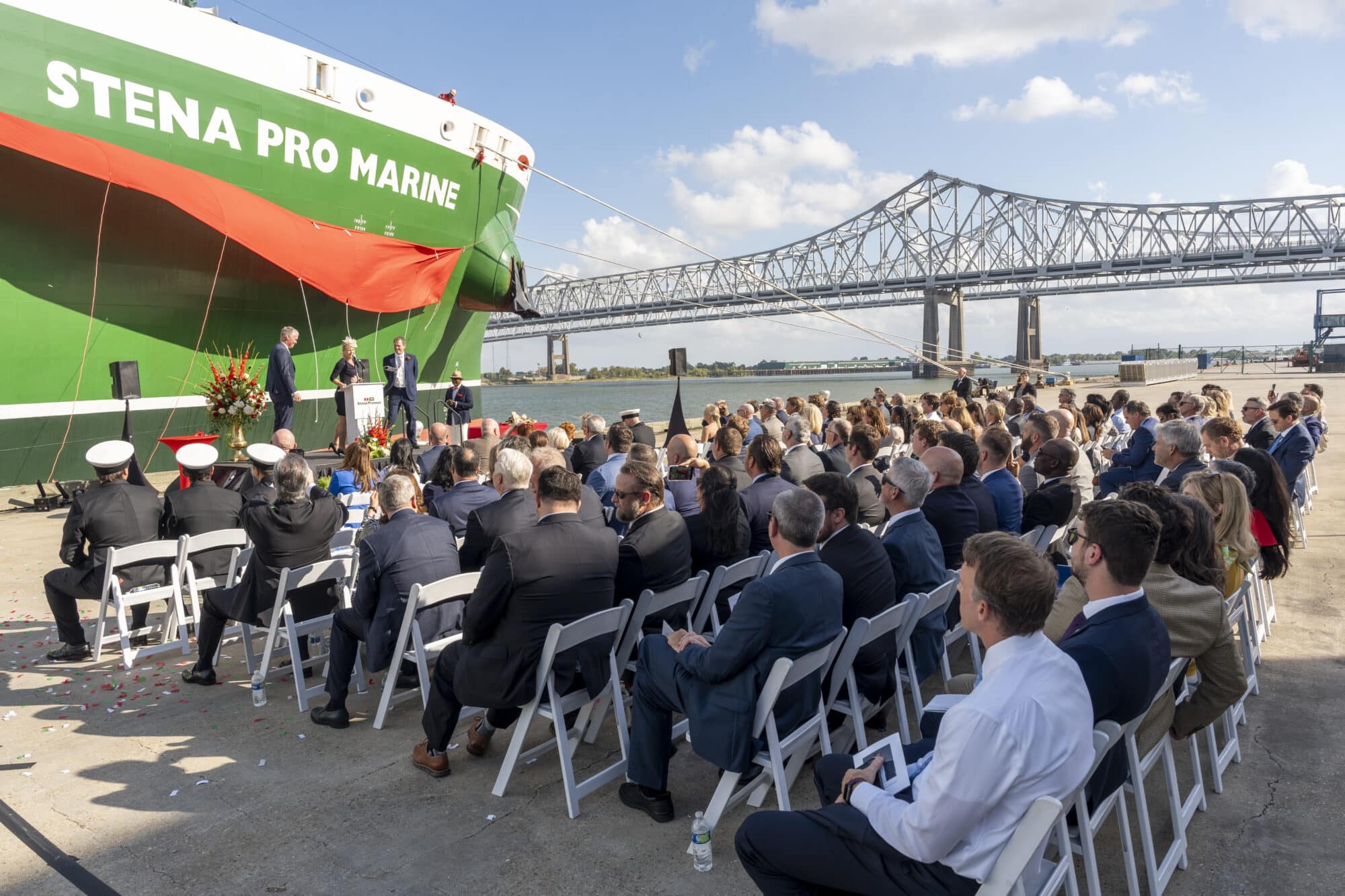 Proman Stena Bulk holds naming ceremony for methanol tanker Stena Pro ...